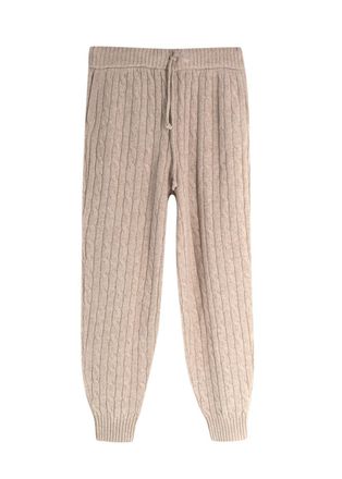 Ralph Lauren Polo Ralph Lauren Beige Argyle Knit Wool Blend Joggers Size M