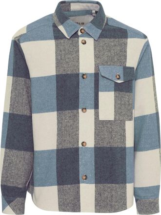 Solid SDMANHEIM Herren Übergangsjacke Herrenjacke Jacke Hemdjacke Knopfleiste oversize relaxed fit, Größe:L, Farbe:Faded Denim (174021)