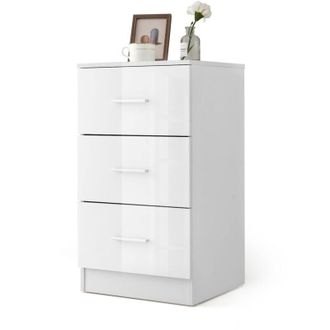 Costway Caisson de bureau en bois, Caisson de bureau sans roulettes, classeur dossier,Meuble rangement sous le bureau,, cabinet de rangement document