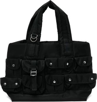 sacai Femme, Sacs, Noir, Taille: ONE Size Nylon Tote Bag