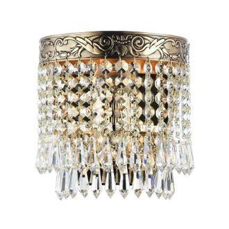 Maytoni Maytoni - Palace Applique Murale Flush Or Antique & Cristal, 1 Lumi&egrave;re, E27