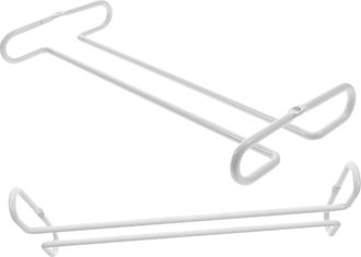 Garneck 2 Stck Weinregal Glashalter Weiß Weinbecher Aufhängung Verkehrt Hängendes Weinglas Regal Küchendekor Platzsparend Für Bar Hotel Party