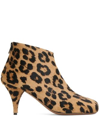 Mansur Gavriel Maria Stiefel mit Leoparden-Print - Nude