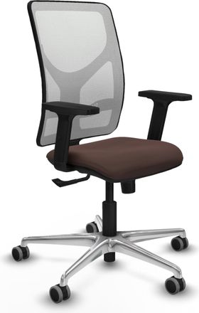 Piqueras y Crespo Computerstuhl mit 2D-Armlehnen, h&ouml;henverstellbare Lendenwirbelst&uuml;tze, ausgestattet mit 3 Positionen und Schneideschaum, mit Rollen von 65 mm, Parkett,