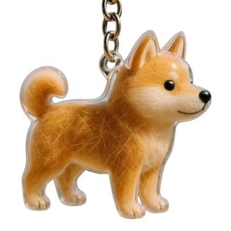 Generic Porte-cl&eacute;s en forme de poils de chien - Souvenir comm&eacute;moratif pour poils danimaux - Bo&icirc;te de rangement pour portefeuille, sac &agrave; main pour filles, homm