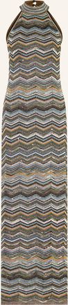 Missoni Strickkleid Mit Glitzergarn Und Pailletten braun