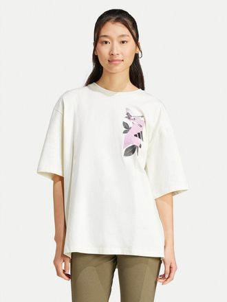 adidas T-Shirt Lens Elevated Graphic JN6574 Weiß Oversize