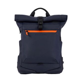 Piquadro Bike- Roll-top Laptop-Rucksack 15-6 - - Bags - Herren - Blau - ONE SIZE