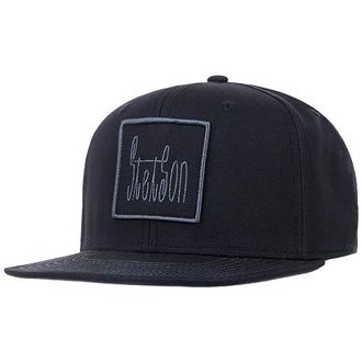 Stetson Casquette Snapback Brand Patch Femme/Homme - visi&egrave;re Plate de Baseball Snapback, avec Hiver Automne Printemps &Eacute;t&eacute; Printemps-&eacute;t&eacute; - Taille Unique Bleu