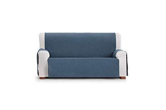 Eysa Loira Protect wasserdichte und atmungsaktive Sofa &uuml;berwurf, 65% Polyester 35% Baumwolle, blau, 110 cm