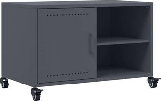 vidaXL TV-Schrank Anthrazit 68x39x43,5 cm Stahl - Vidaxl
