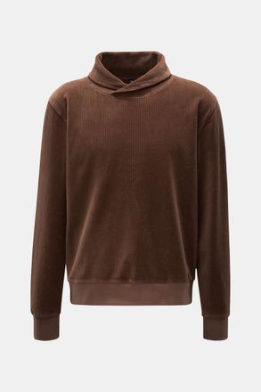 04651/ Herren - Sweatshirt soft Cord Turtle braun