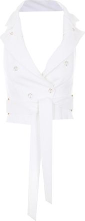 Elisabetta Franchi Gilet - Blanc