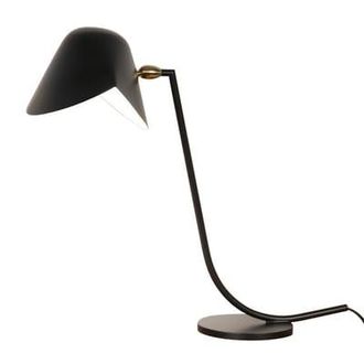 Serge Mouille Lampe de table Antony - Noir - Métal laqué - Designer Serge Mouille