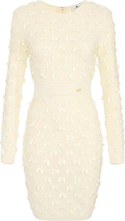 Elisabetta Franchi Femme, Robes, Blanc, Taille: 44 FR Vestito
