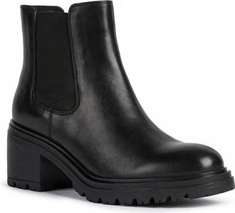 Geox Damen d damiana Stiefeletten, Schwarz, 37 EU