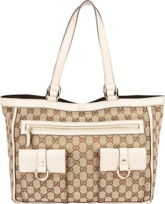 Gucci Crossbody Bags - Gucci GG Monogram Abbey Double Pocket Handbag - Gr. unisize - in Bunt - für Damen