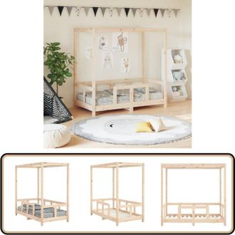 vidaXL Vidaxl - Cadre de lit pour enfant 70x140 cm bois de pin massif - Lit Bébé - Lit Enfant - Lit Design - Bois De Pin - Cadre De Lit