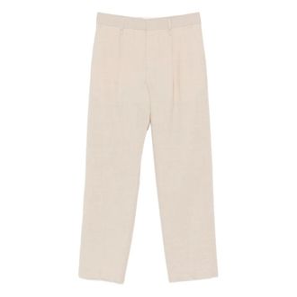 Federico Cina Klassische Bundfaltenhose - - Trousers - Damen - Beige - M