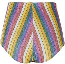 Saison 1865 Culotte &agrave; rayures m&eacute;tallis&eacute;es