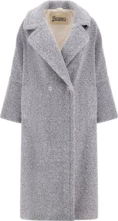 Herno Femme, Manteaux, Gris, Taille: 32 FR Manteau Doux en Fausse Fourrure