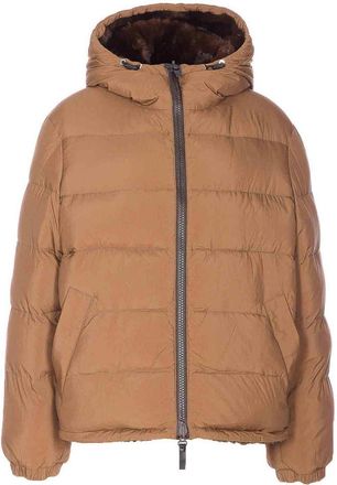 Yves Salomon Blouson Rembourré - Beige