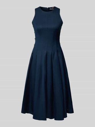Tommy Hilfiger Tailliertes Freizeitkleid mit Leinen und Viskose-Anteil