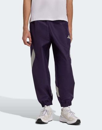 adidas adidas Performance - Stadium - Pantalon - Prune/gris métallisé-Violet