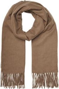 Vero Moda VMELLEN Écharpe tissée GA Noos, marron clair, taille unique, Valve marron, taille unique