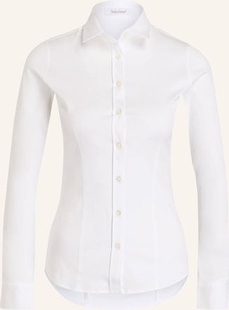 Soluzione - Camiceria Ticino Hemdbluse Aus Jersey weiss