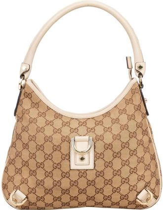 Gucci Crossbody Bags - Gucci GG Monogram Abbey Handbag - Gr. unisize - in Braun - f&uuml;r Damen