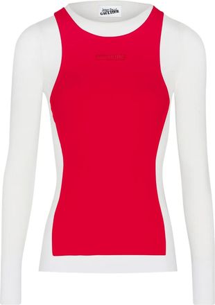 Jean Paul Gaultier T-Shirt im Layering-Look - Rot