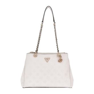 Guess Sac &agrave; Bandouli&egrave;re Blanc avec Logo Peony - Femme - Sacs - Blanc - Taille: ONE Size