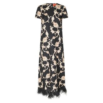 La DoubleJ Robe Midi &Eacute;vas&eacute;e - Femme - Robes - Noir - Taille: 40 FR