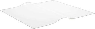 vidaXL Protecteur de Table Film de Protection de Meubles Nappe Couverture de Table de Salle à Manger Imperméable Transparent 70x70 cm 1,6 mm PVC