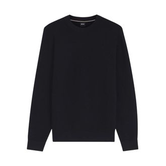 HUGO BOSS Rundhals-Strickpullover - - Knitwear - Herren - Blau - L