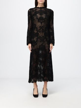 Twinset Robe midi en maille slim fit en m&eacute;lange de laine dalpaga
