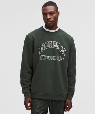 lululemon Steady State Pullover mit Rundhalsausschnitt Grafik für Männer - Größe 2XL in Rainforest Green