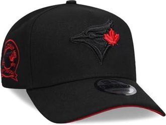 New Era Casquette snapback Toronto Blue Jays 40th Anniversary Black and Red 9Forty A Frame, Noir, taille unique