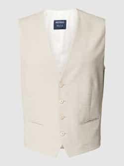 Mc Neal Slim Fit Weste mit Paspeltaschen