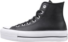 Converse Chuck Taylor All Star Platform Leather High-Top BASKETS PLATEFORME Femme