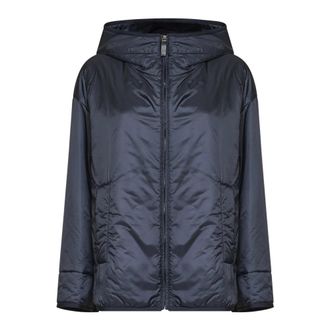 Max Mara Cleo Technical Canvas Hooded Jacket - - Jackets - Damen - Blau - L