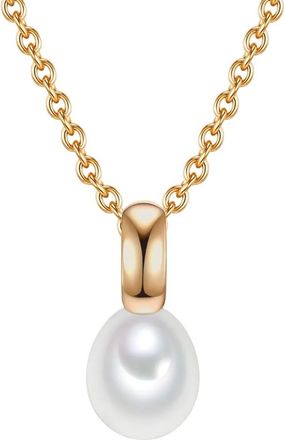 Valero Pearls Halskette - Sterling Silber Halskette S&uuml;&szlig;wasser-Zuchtperle - Gr. unisize - in Gold - f&uuml;r Damen