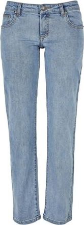 Urban Classics Pantalon en Denim pour Femme Taille Basse, Bleu Clair teinté délavé, 34