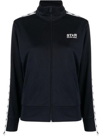 Golden Goose Sweatshirtjacke mit Sterndetail - Blau