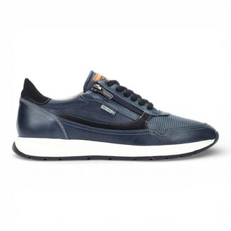 Pikolinos Herren-Sneaker aus blauem Leder, bequem und tragbar - Getafe