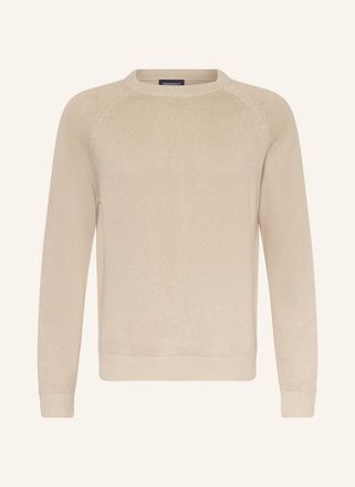 Strokesman's Strokesmans Pullover Mit Leinen beige