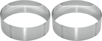 CHG 8096-05 Tortenring / 8 cm H&ouml;he/stufenlos verstellbar bis 30 cm Durchmesser (Packung mit 2)