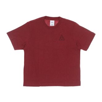 HUF Huf, Femme, Tops, Rouge, Taille: 40 FR Tee-shirt Bloodstone Triangle
