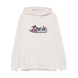 Dr&ocirc;le de Monsieur Hoodie mit Logo - - Sweatshirts & Hoodies - Herren - Grau - L